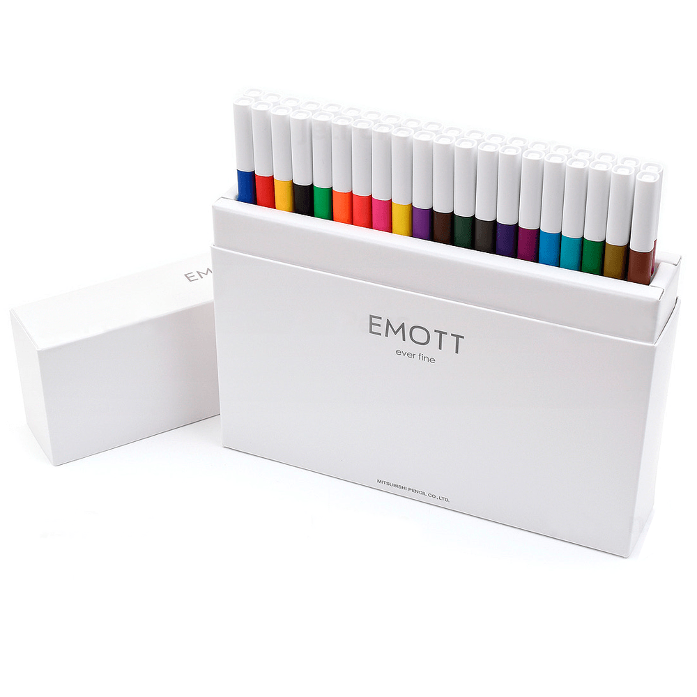 Caneta Hidrográfica Emott Fine 0.4mm com 40 cores UniBall - News Center ...