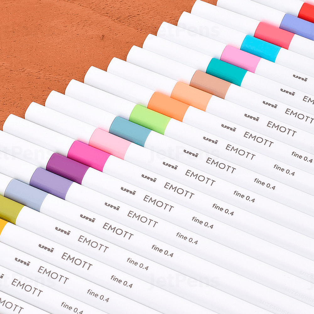 Caneta Hidrográfica Emott Fine 0.4mm com 40 cores UniBall - News Center ...